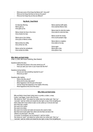 Kindergarten Lesson Plan Week 21.doc | Daycare and Pre-School | Parenting