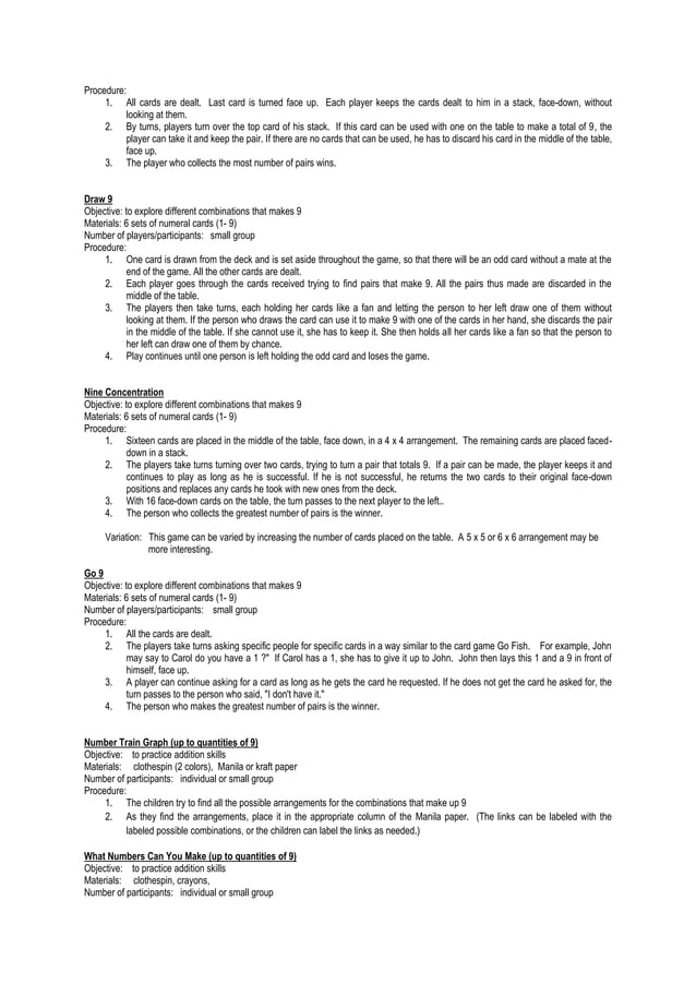 Kindergarten detailed Lesson Plan Week 29.doc | Board Games and Puzzles ...