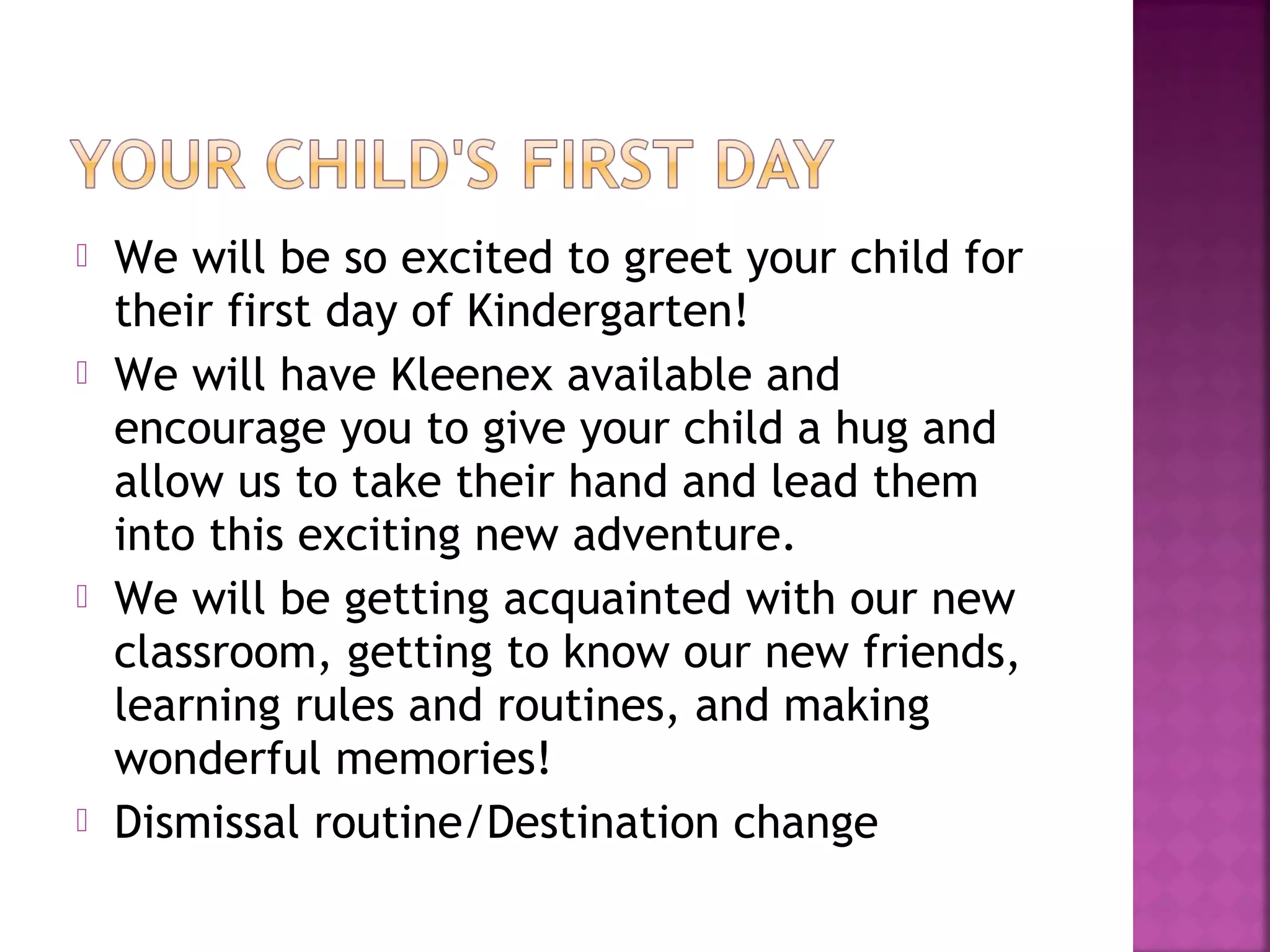 Kindergarten open house powerpoint | PPT | Daycare and Pre-School ...