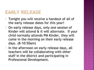 Kindergarten open house powerpoint | PPT