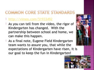 Kindergarten open house powerpoint | PPT
