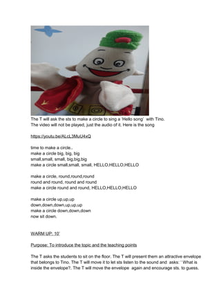 KINDERGARTEN- PRACTICUM PERIOD | DOC