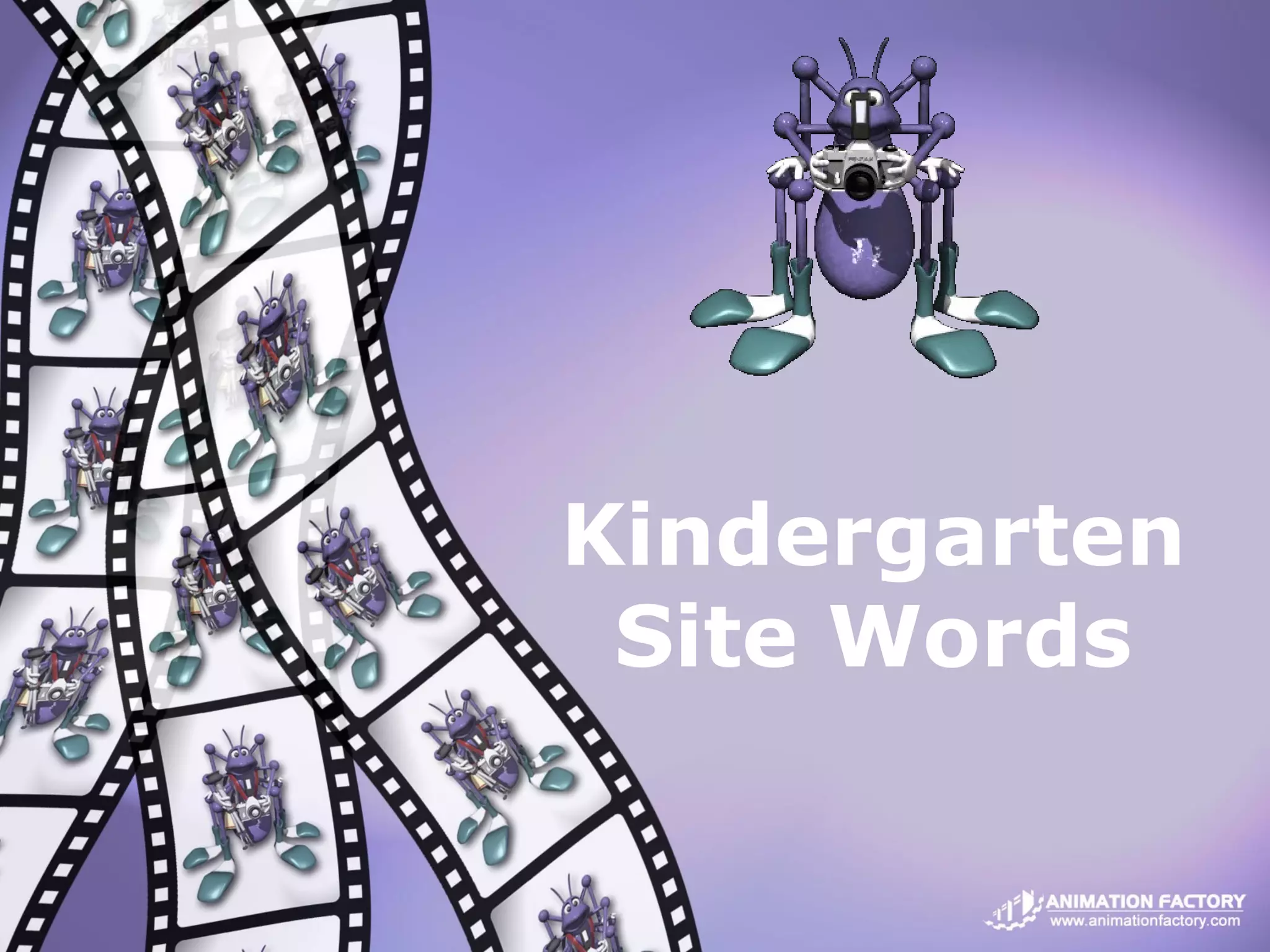 Kindergarten Site Words | PPT