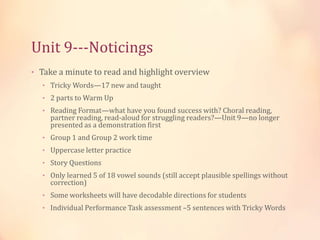 Kindergarten skills strand -units 9 &10 | PPT