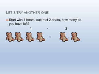Kindergarten subtraction unit | PPTX