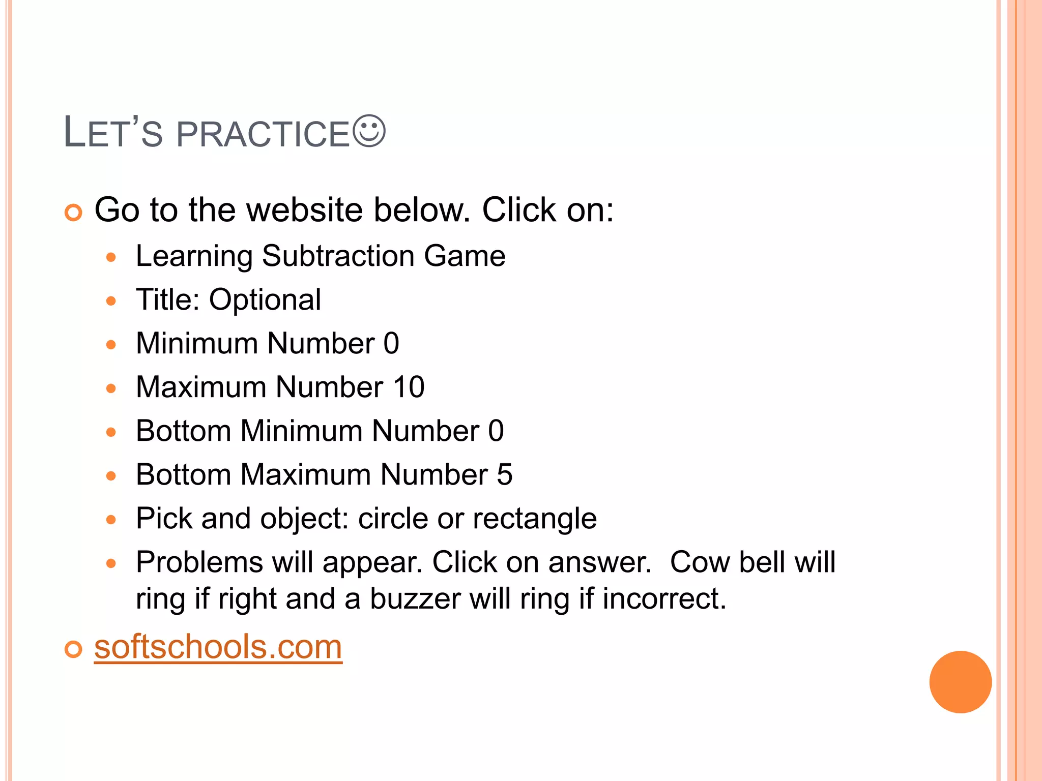 Kindergarten subtraction unit | PPTX