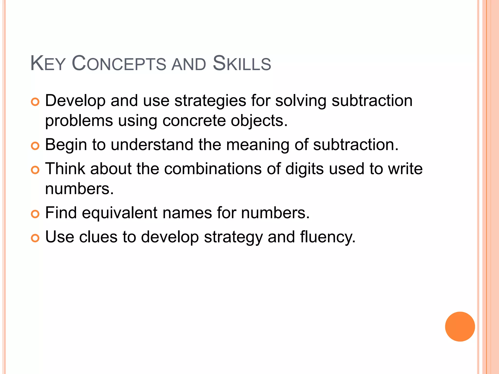 Kindergarten subtraction unit | PPTX
