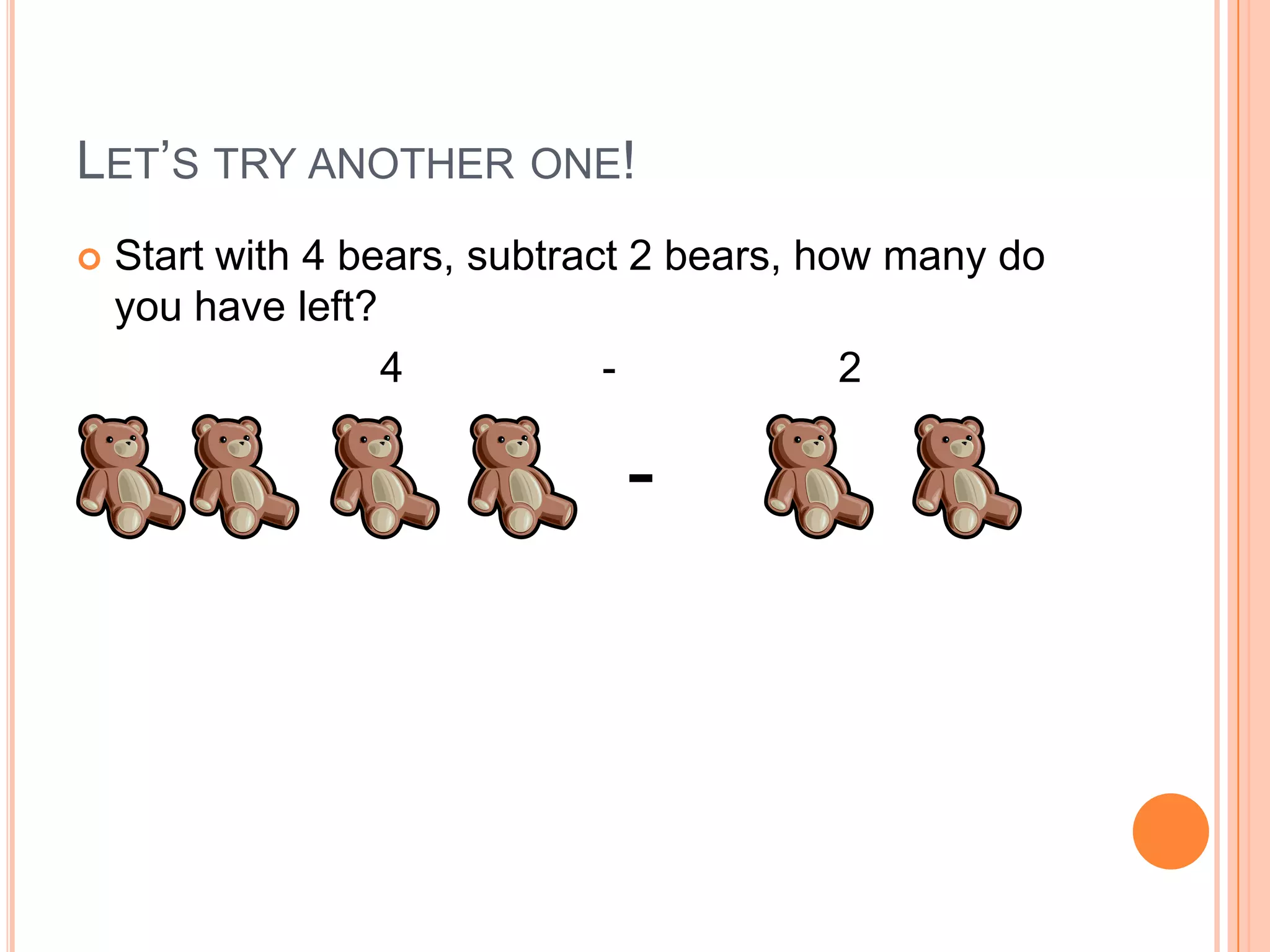 Kindergarten subtraction unit | PPTX