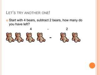 Kindergarten subtraction unit | PPTX