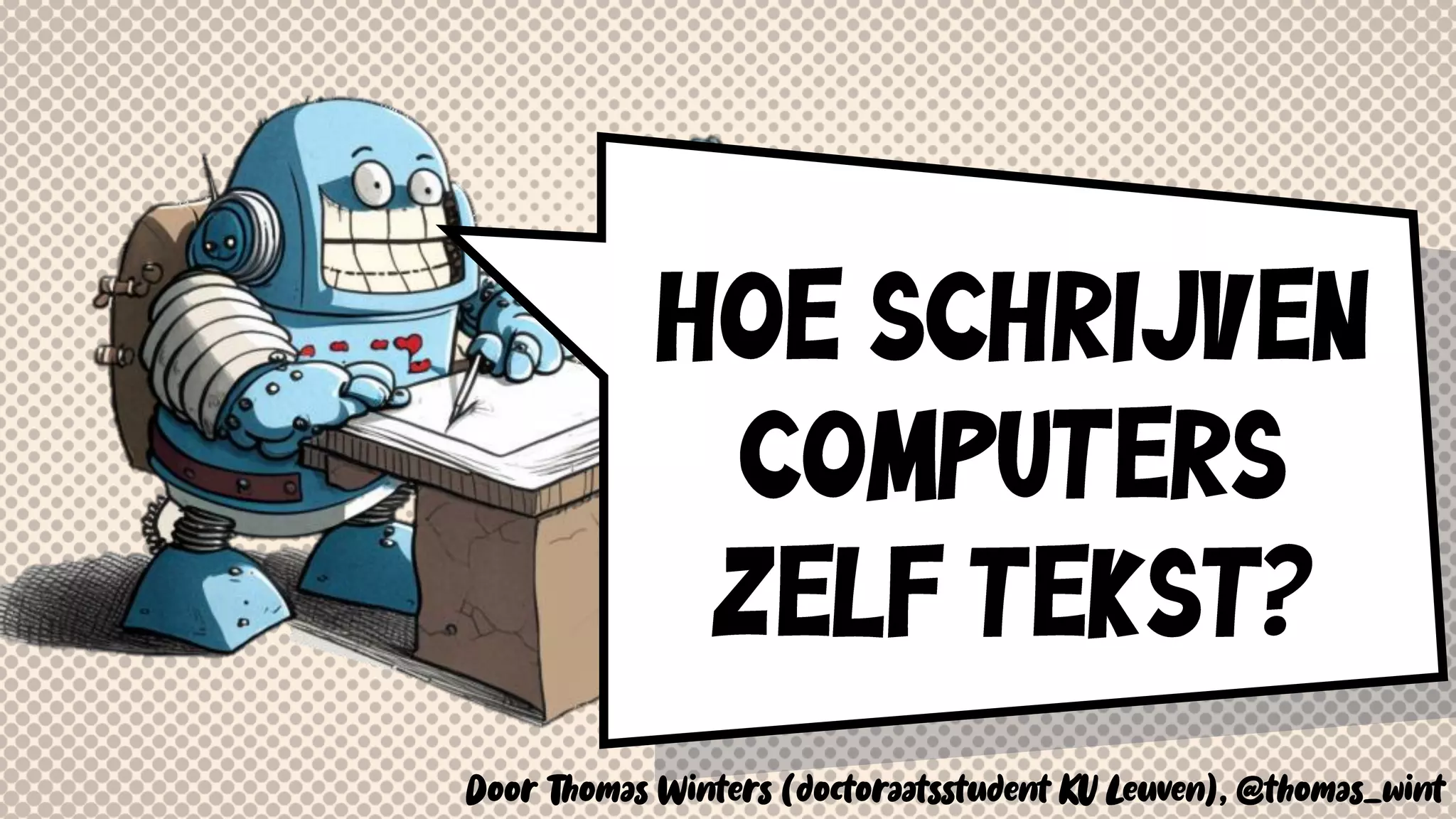 Hoe schrijven computers zelf tekst? (Kinderlezing) | PDF | Technology ...