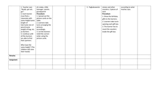 KINDER_lesson plan quarter 1 for week 1 day 1 | DOC