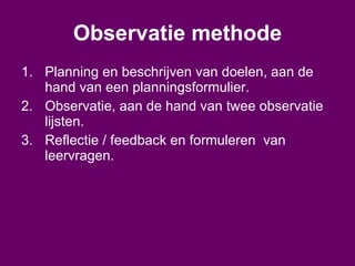 Kinderwerk Observatie Methode Pp95 | PPT