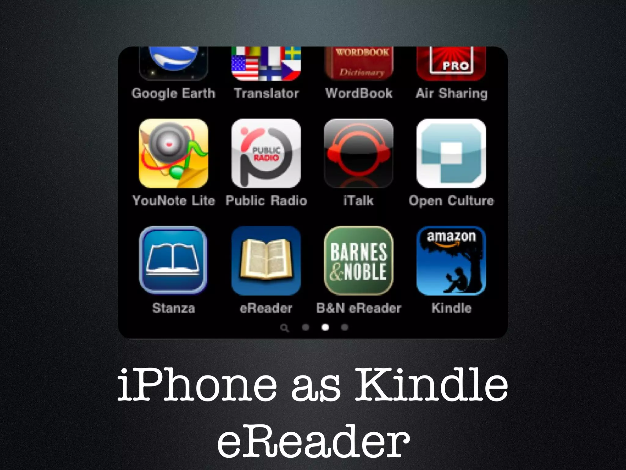 iPhone as Kindle eReader | PPT
