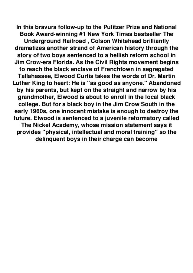 ( Kindle ) The Nickel Boys