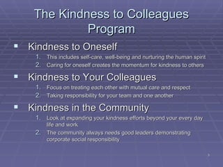 Kindness In The Work Place | PPT