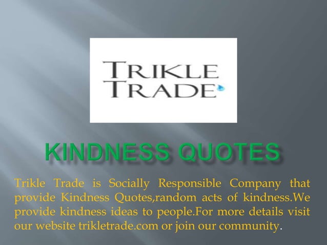 Kindness quotes | PPTX
