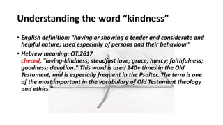 Kindness | PPTX