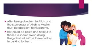 kindness to parents - birr al walidayn in arabic and english | PPTX