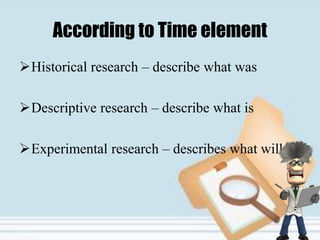 Kinds and Classification of Research | PDF