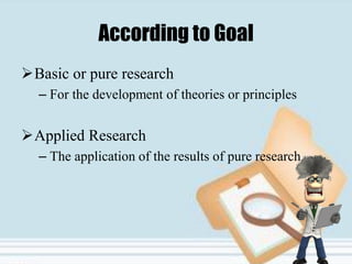 Kinds and Classification of Research | PDF