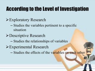 Kinds and Classification of Research | PDF