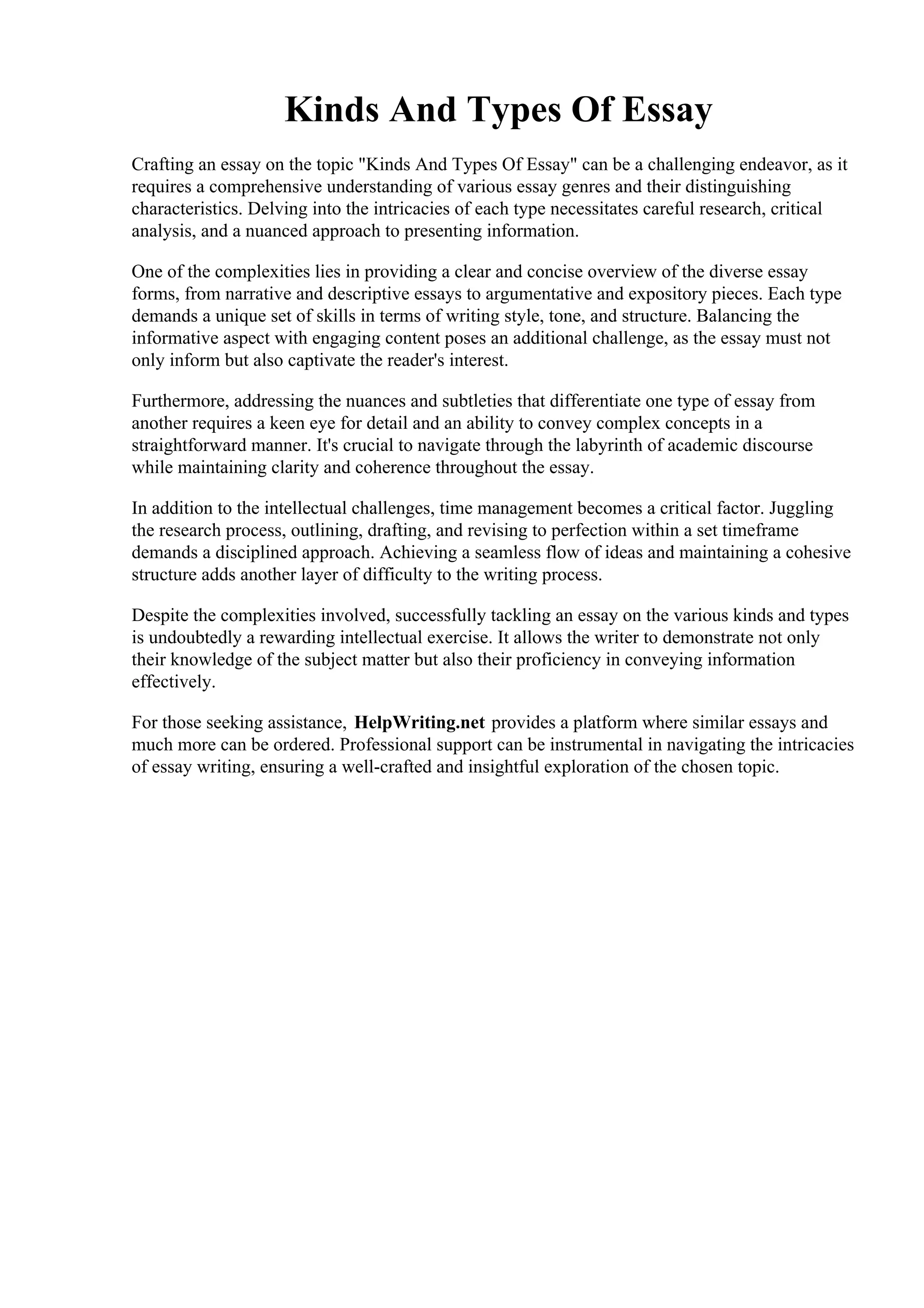 Kinds And Types Of Essay.pdf