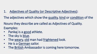 Kinds of adjectives | PDF