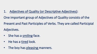 Kinds of adjectives | PDF