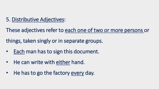 Kinds of adjectives | PDF