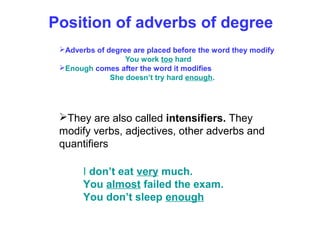 Kinds of adverb | PPT