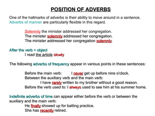 Kinds of adverb | PPT