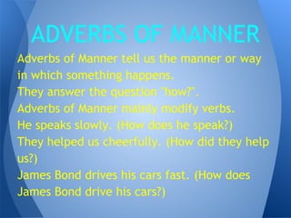 Kinds of adverbs | PPT
