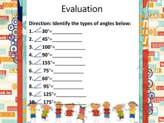 Kinds of Angles Grade 4 Mathematics 3rd Quarter | PPTX