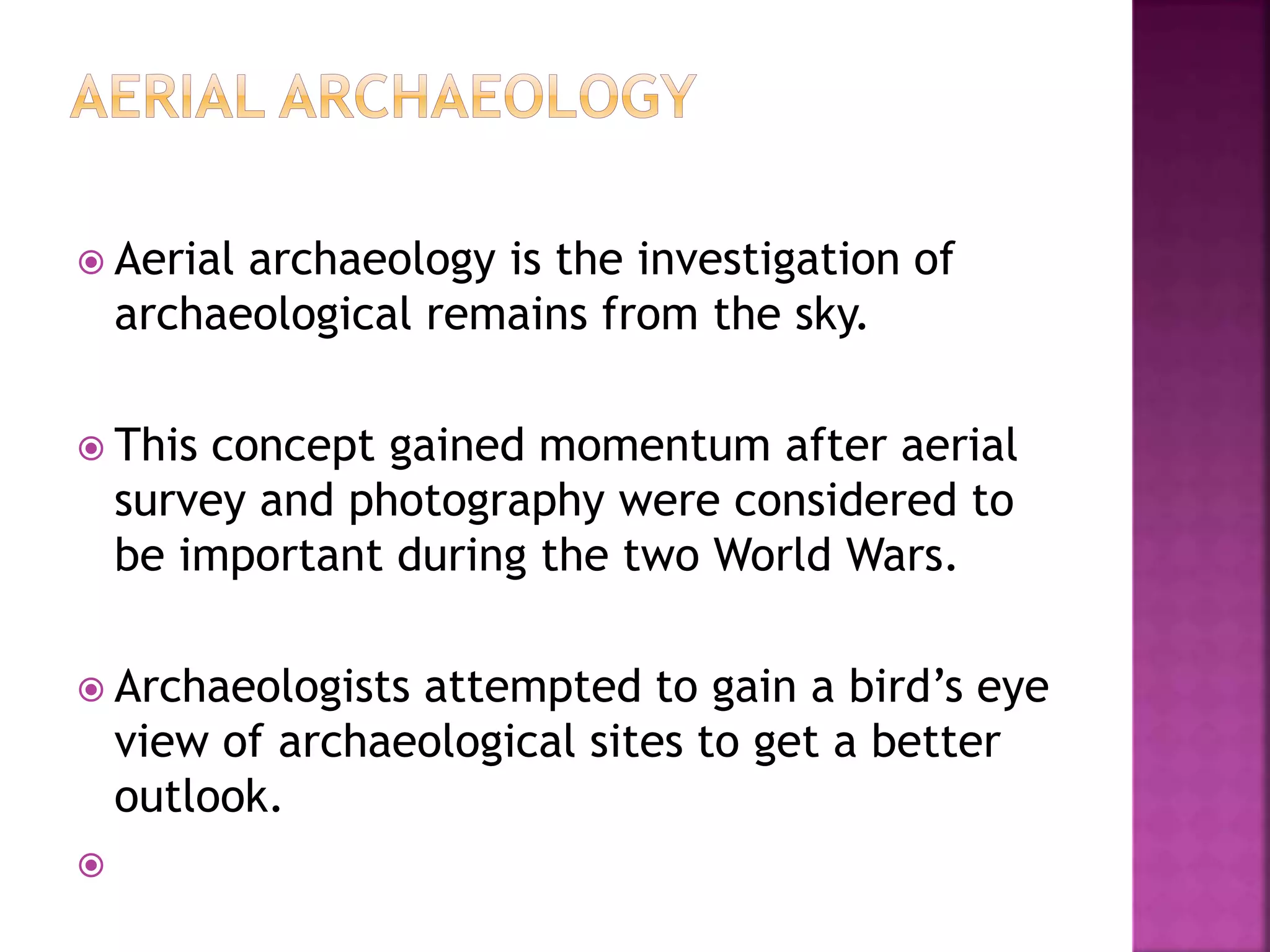 Kinds of archaeology | PPTX