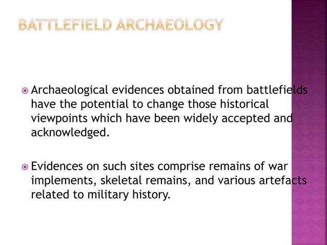 Kinds of archaeology | PPTX