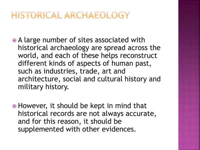 Kinds of archaeology | PPTX