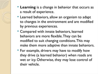 Kinds of Animal Behavior (Learned Behavior).pptx
