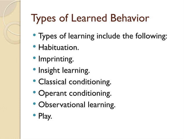 Kinds of Animal Behavior (Learned Behavior).pptx