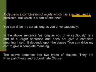 Kinds of clauses | PPT | Law