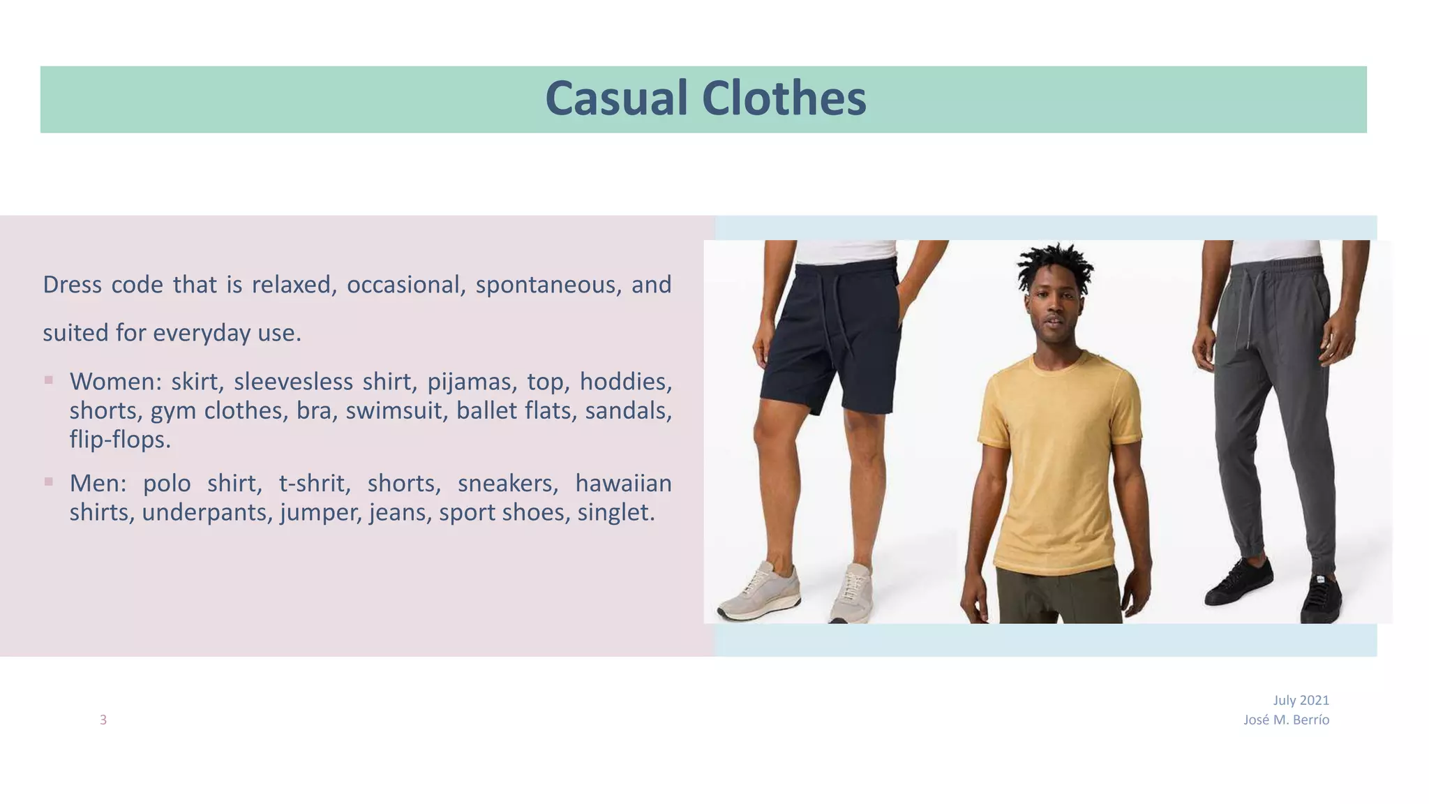Kinds of clothes | PPTX