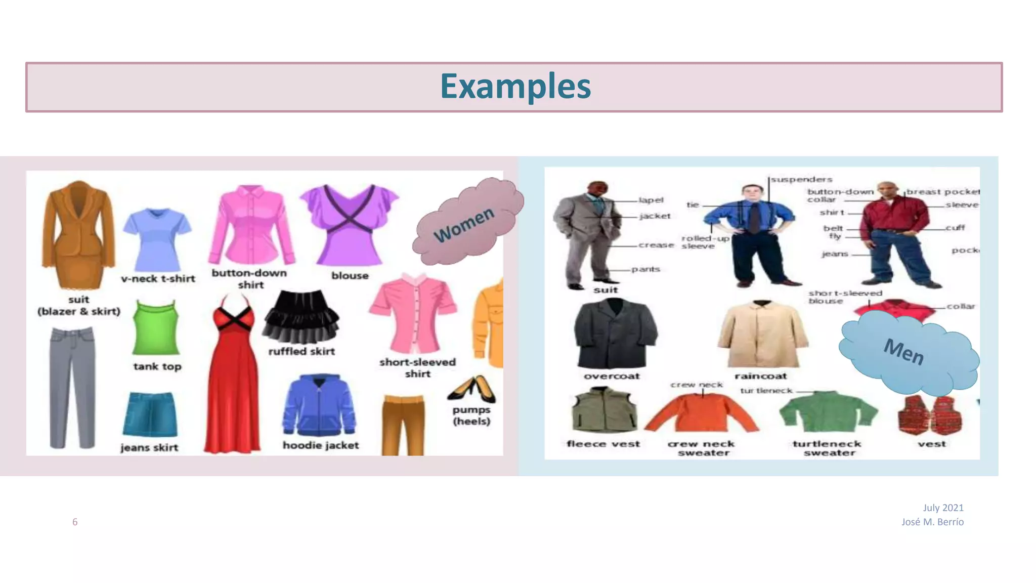 Kinds of clothes | PPTX