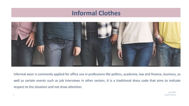 Kinds of clothes | PPTX