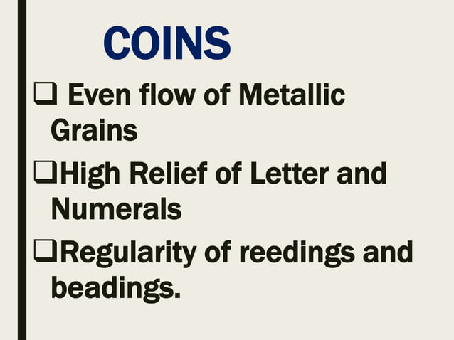 Kinds of coinage | PPTX | Stamps and Coins | Collecting