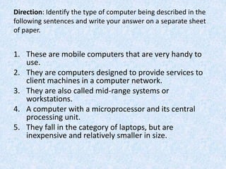 Kinds of computer g9 | PPTX