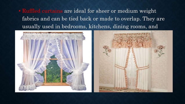Kinds of curtains | PPTX