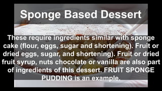 Kinds of desserts | PPT