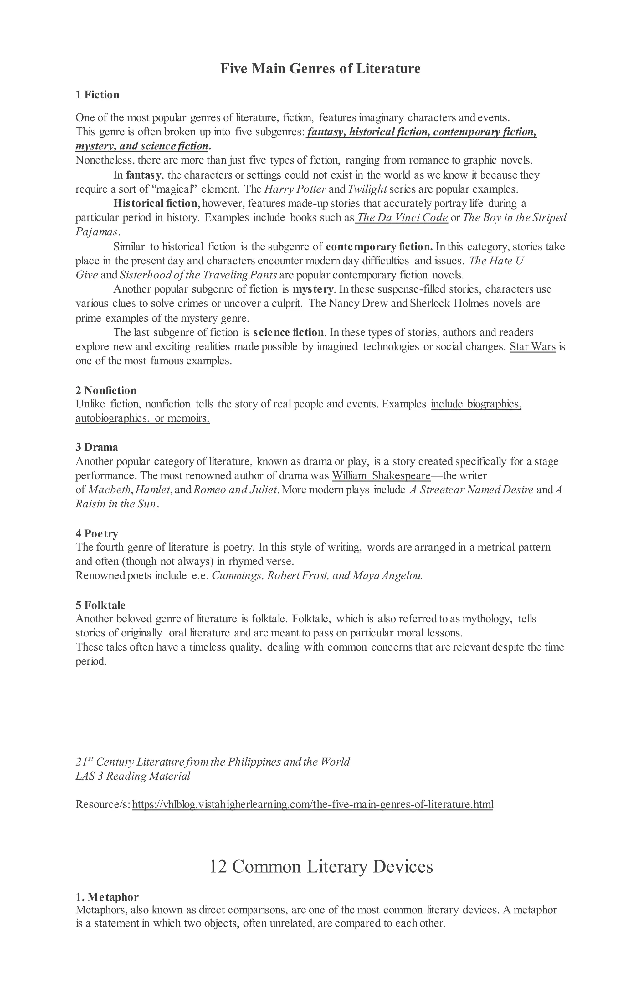 Kinds of electronic literature | DOCX