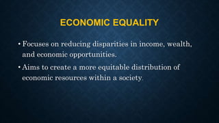 Kinds of Equality|Political Science|ppt presentation | PPTX