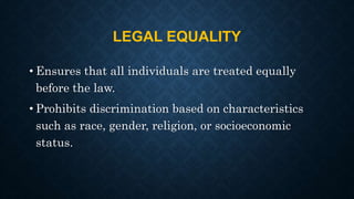 Kinds of Equality|Political Science|ppt presentation | PPTX