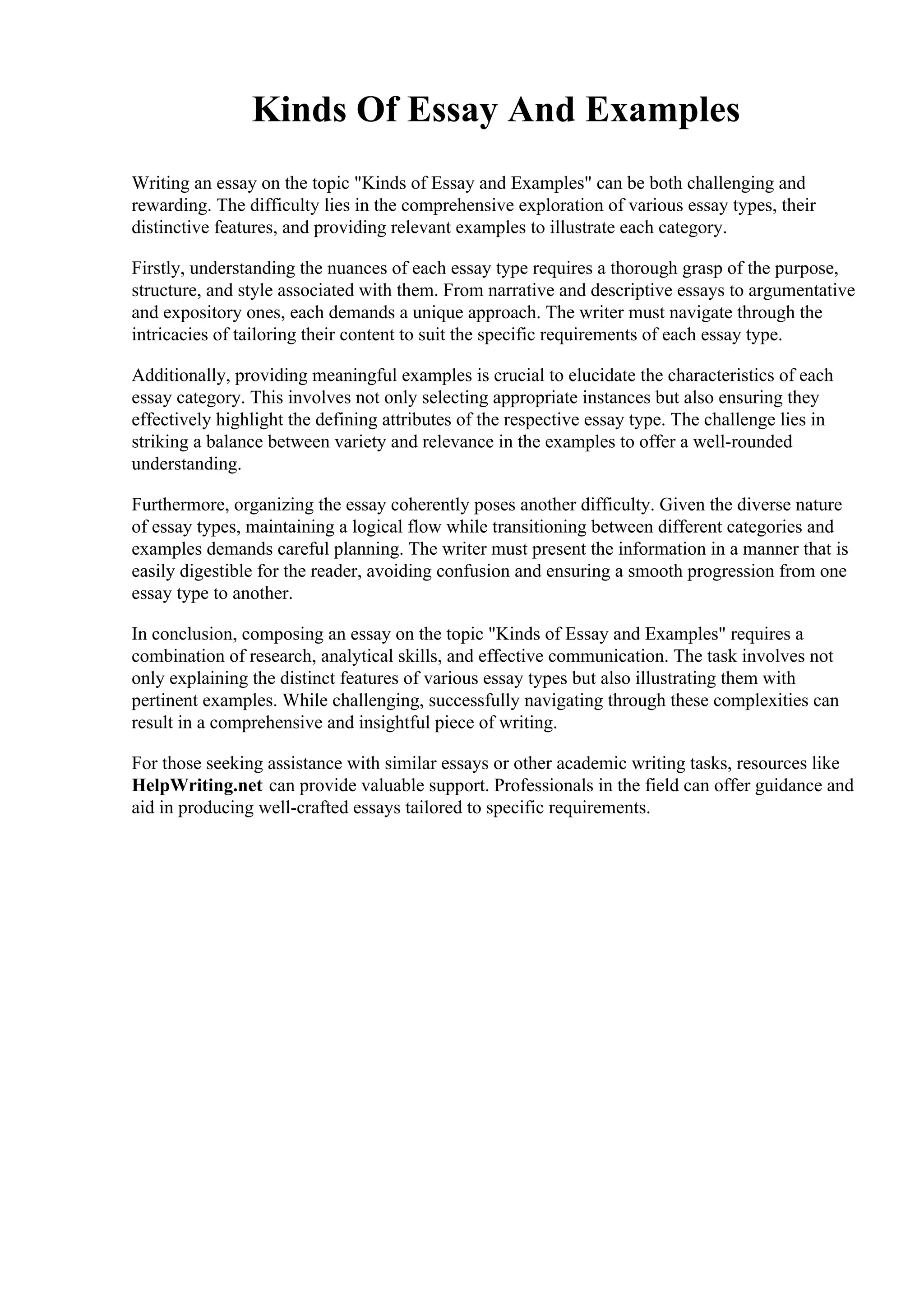 Kinds Of Essay And Examples.pdf